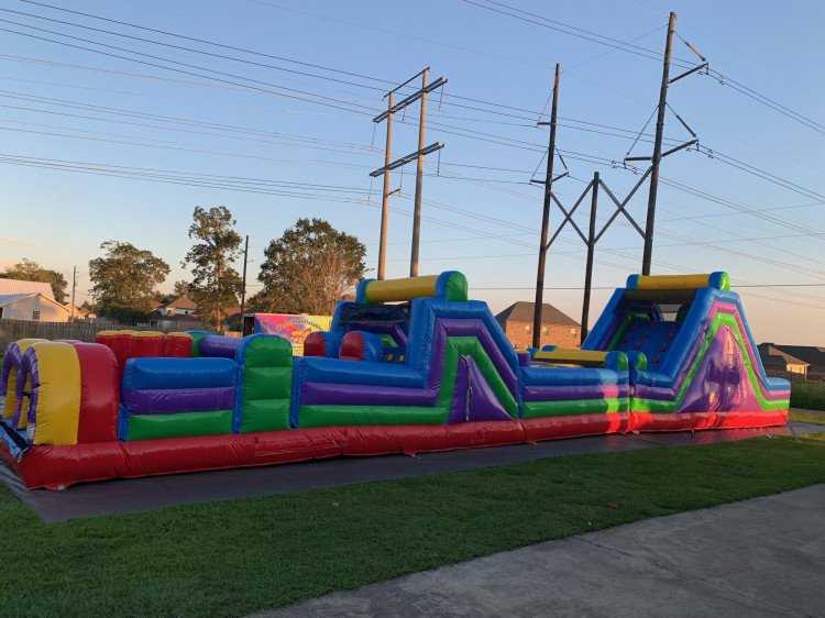 70 Foot Obstacle Course - Westside Inflatables, LLC Brusly LA